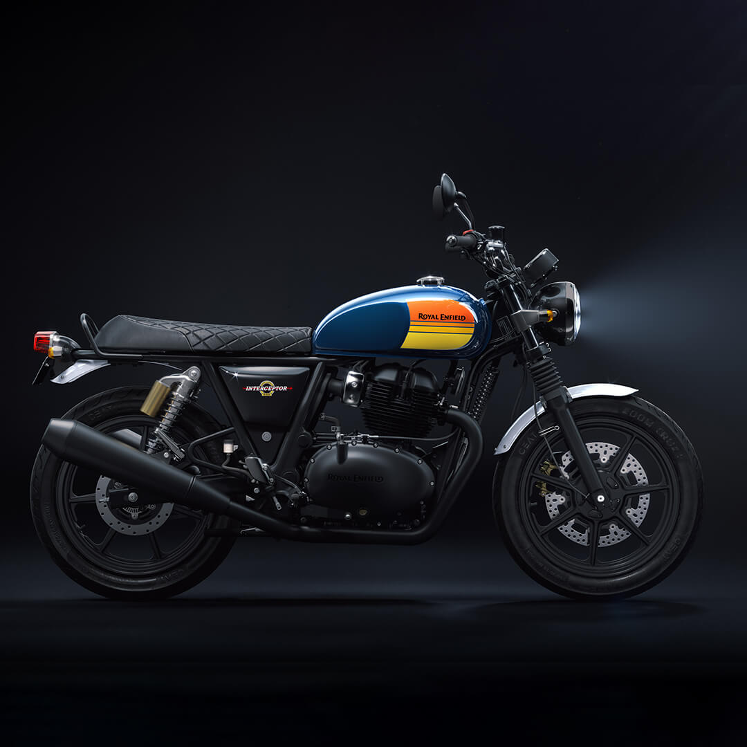 ROYAL ENFIELD 650 Interceptor Barcelona Blue | Absolut'Moto